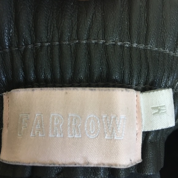 FARROW | Shorts | Farrow Green Vegan Leather Shorts M | Poshmark